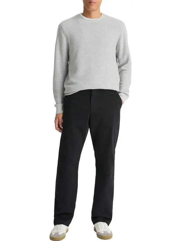 Vince Louie Relaxed Stretch-cotton Twill Pants - Black