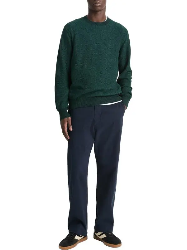 Vince Louie Relaxed Stretch-cotton Twill Pants - Coastal Blue