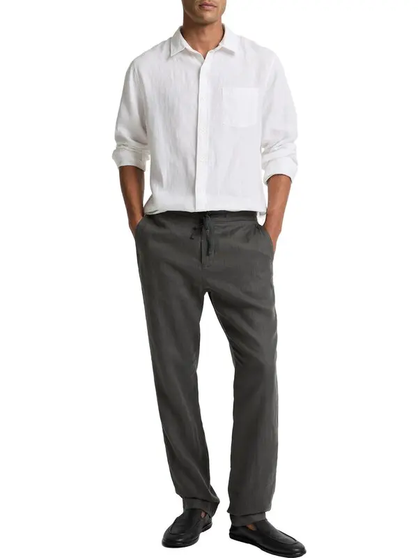 Vince Lightweight Hemp Drawstring Trousers - Slate