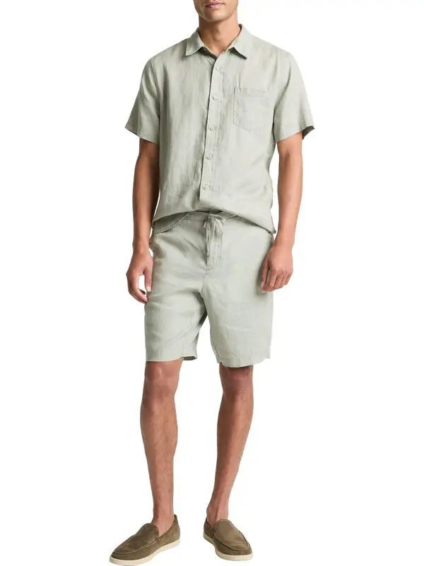 Vince Hemp Drawstring Shorts - Matcha