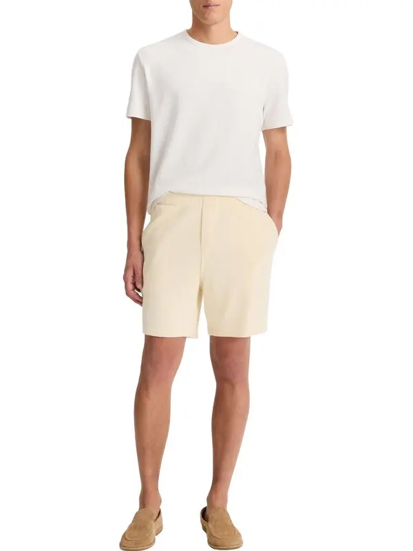 Vince Cotton Bouclé Pull-on Short - Bone