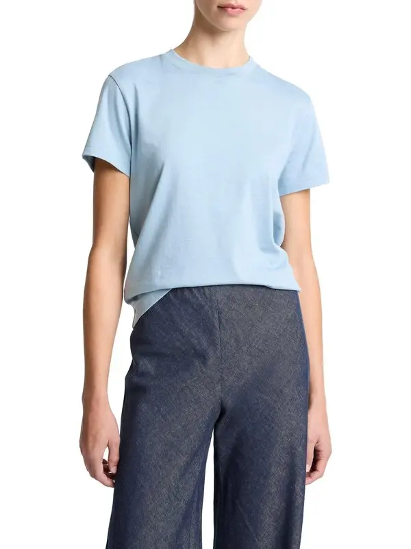 Vince Pima Cotton Crew Neck T-shirt - Del Mar