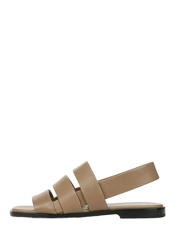 Vince Mazie Leather Slingback Sandals - Sand Shell