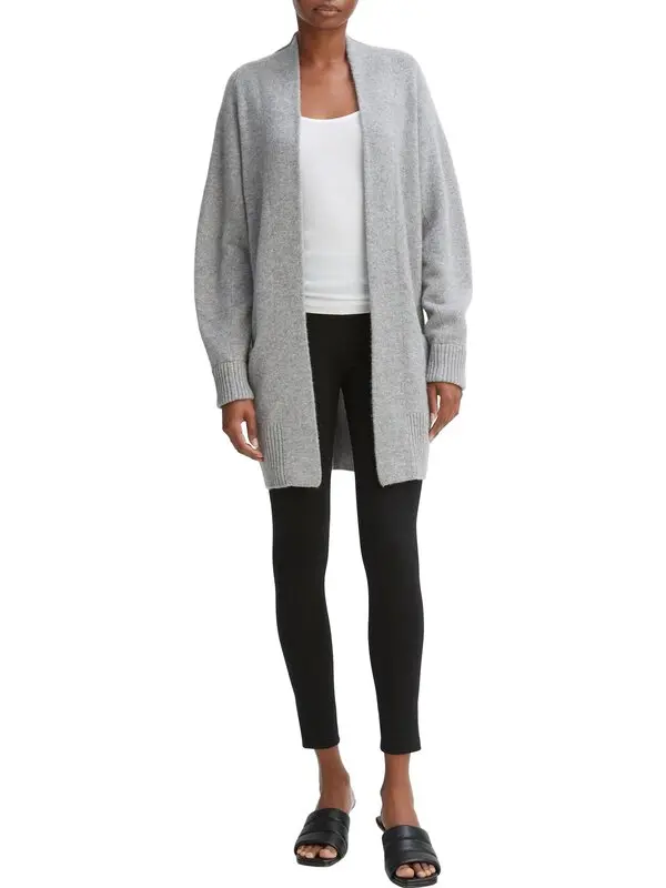 Vince Cashmere Open-front Cardigan - Medium Heather Grey