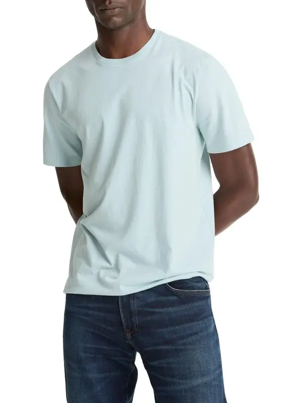 Vince Pima Cotton Crew Neck T-shirt - Dark Cascade