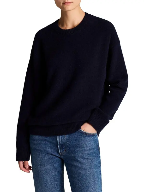 Vince Plush Cashmere Crew Neck Sweater - Midnight