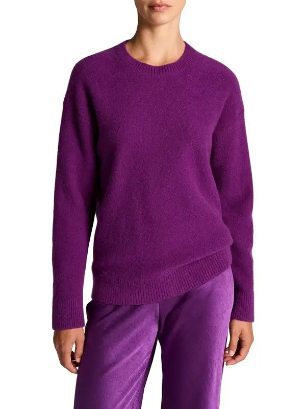 Vince Plush Cashmere Crew Neck Sweater - Violette
