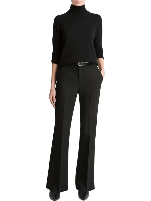 Vince Sculptural Flare Trouser - Black