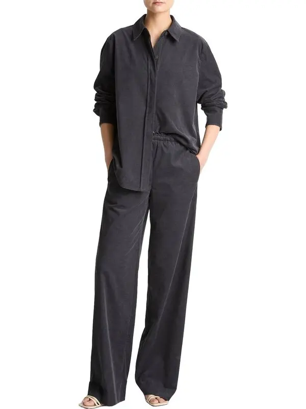 Vince Cotton Corduroy Pull-on Pant - Graphite