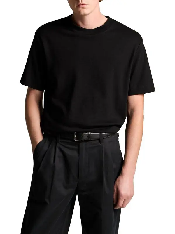 Vince Peached Cotton Jersey T-shirt - Black