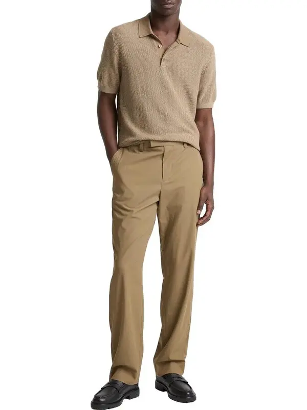 Vince Louie Relaxed Cotton Extended-tab Trouser - Kalamata