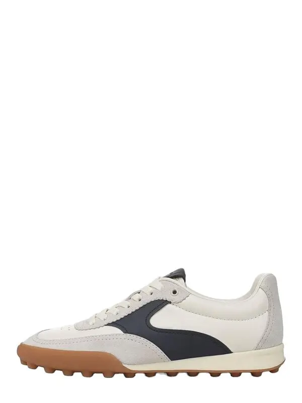 Vince Silverlake Suede And Leather Trainers - Horchata/night Star