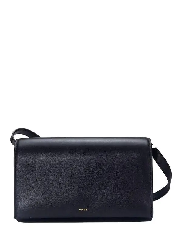 Vince Nappa Leather Crossbody Wallet - Black