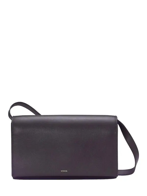 Vince Nappa Leather Crossbody Wallet - Cacao