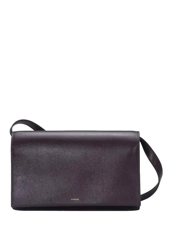 Vince Nappa Leather Crossbody Wallet - Fig
