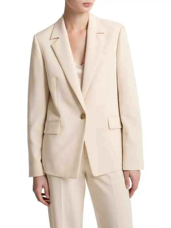 Vince Single-breasted Blazer - Ecru