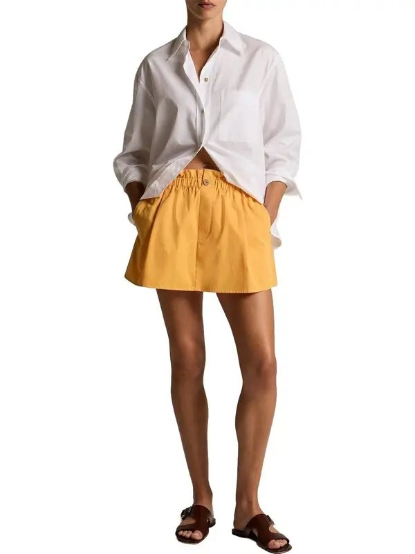 Vince Cotton Pull-on Skort - Apricot