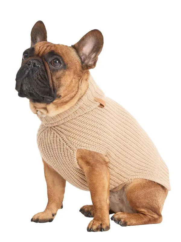 Vince Wool And Cashmere Dog Sweater - Camel