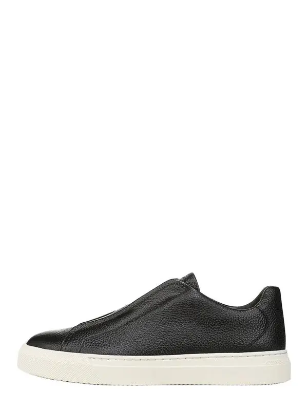 Vince Lakewood Leather Slip-on Sneakers - Black