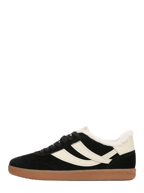 Vince Oasis Suede & Shearling Sneaker - Black