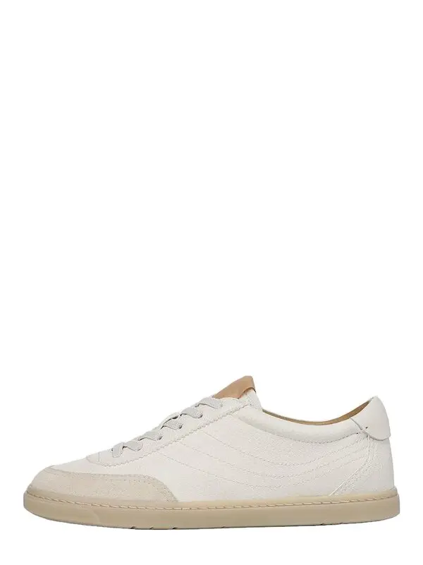 Vince Palm Leather & Suede Sneakers - Milk/moonlight