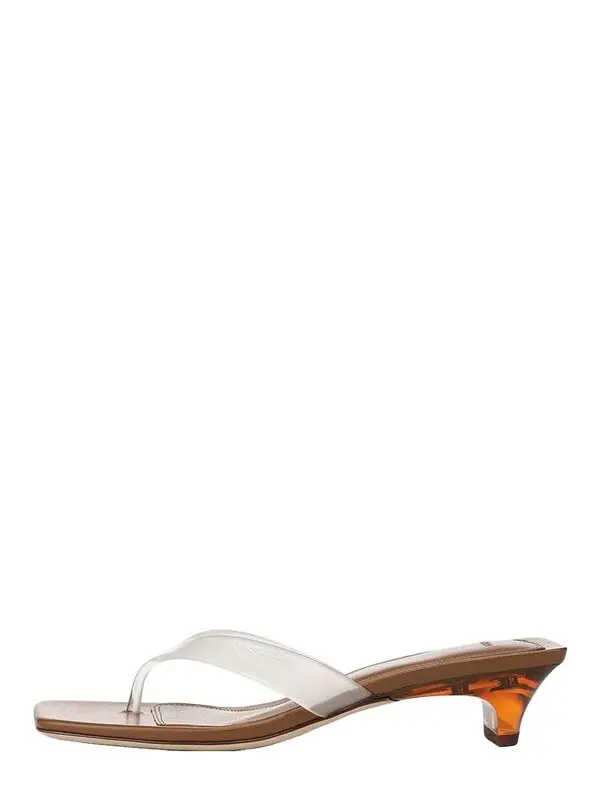Vince San Juan Jelly Heeled Thong Sandal - Clear