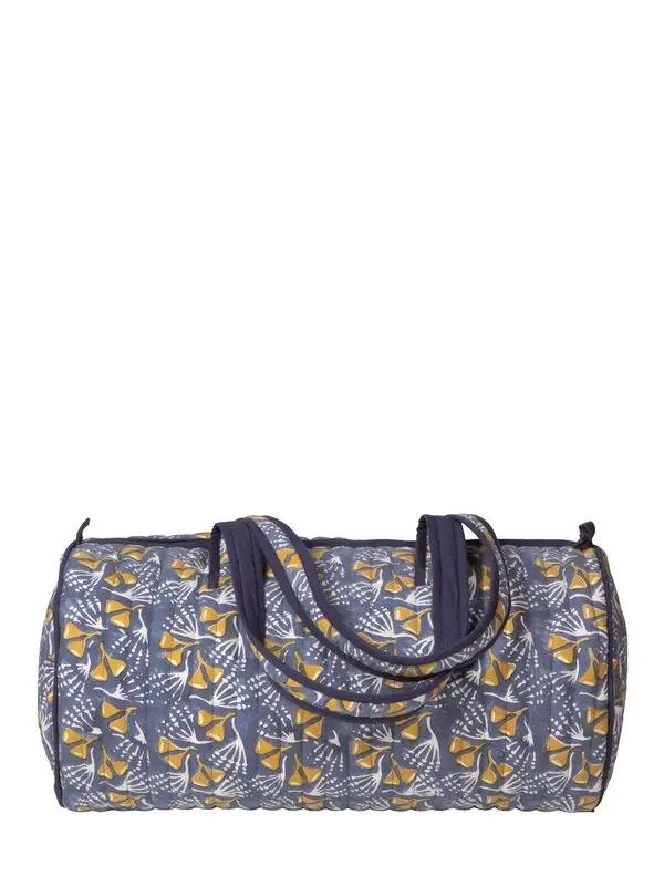 DANICA BRANDS Wildgrove Block Print Weekender Bag - Blue