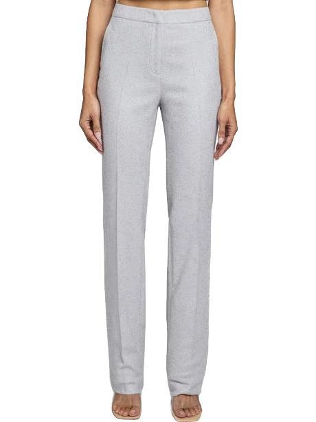 Santorelli Amara Straight Leg Bouclé Trousers - Ash