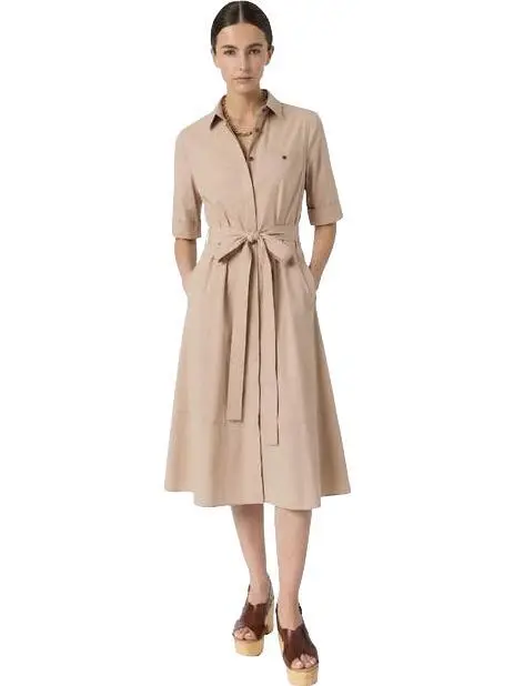 Gerard Darel Rana Midi Shirt Dress - Beige