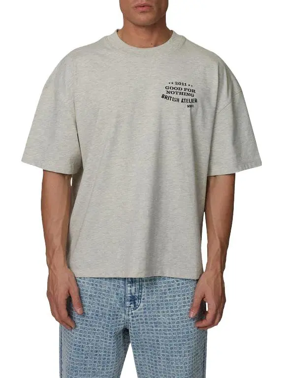 GOOD FOR NOTHING Boxy-fit Icarus T-shirt - Grey