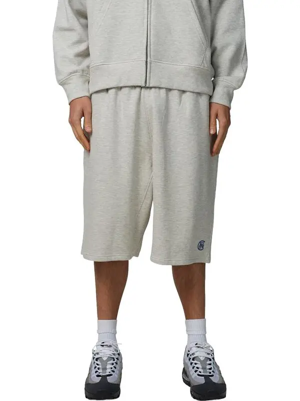 GOOD FOR NOTHING Baggy Halftone Shorts - Grey