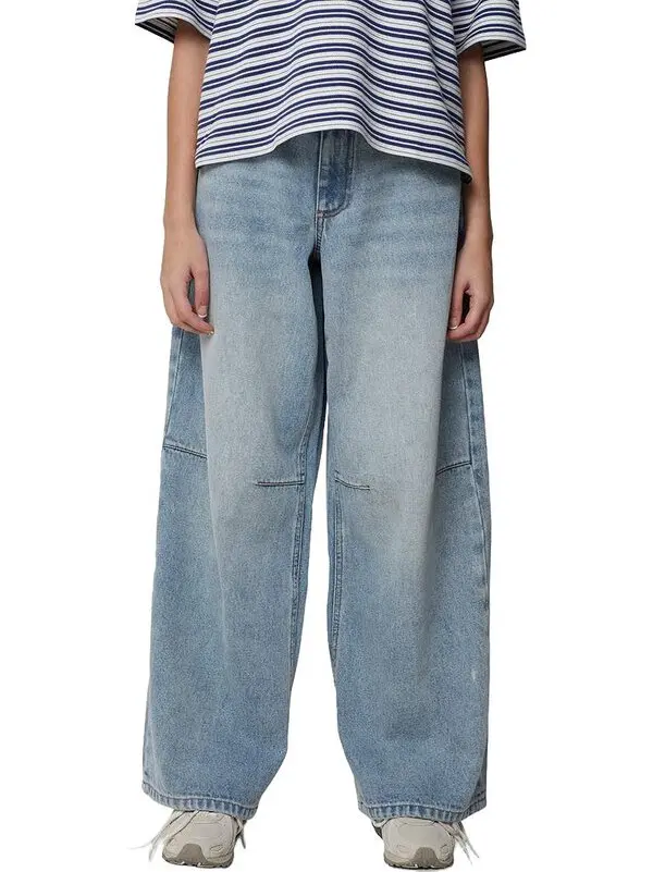 GOOD FOR NOTHING Denim Wide Leg Jeans - Blue