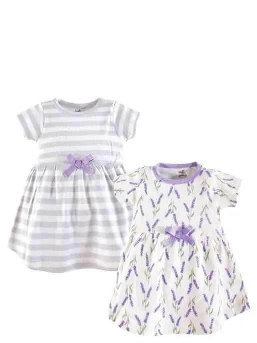 TOUCHED BY NATURE Organic Cotton Dress Duo Short And Styles - Lavender