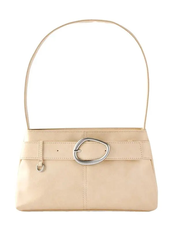 COTTON ON Maeve Underarm Bag With Molten Buckle Detail - Honey Beige Pu