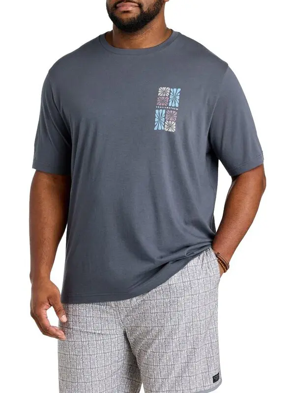TRAVISMATHEW FIT BY DXL Big & Tall Cabana T-shirt - Ebony