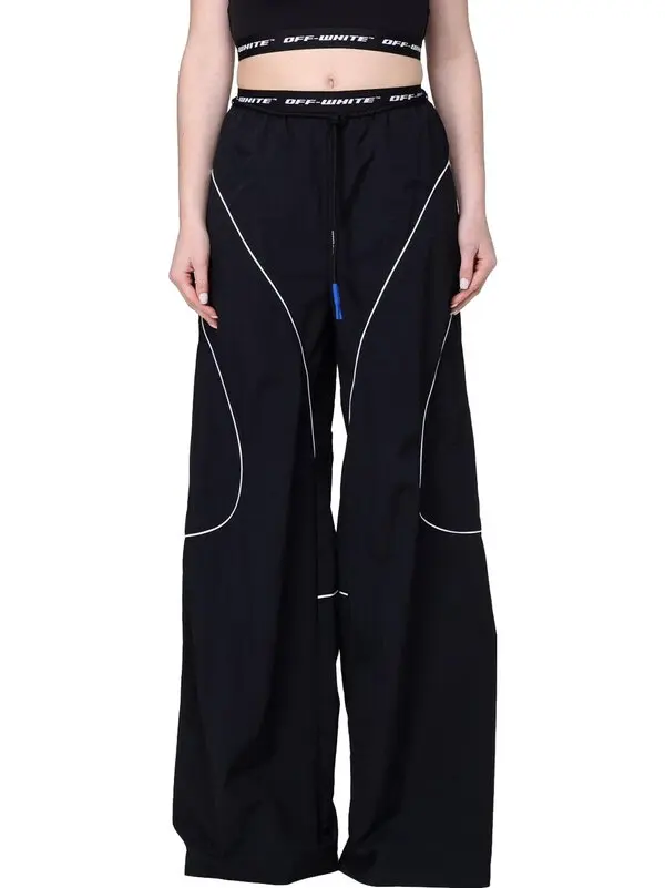 Off-White Wide Leg Pants - Black 1