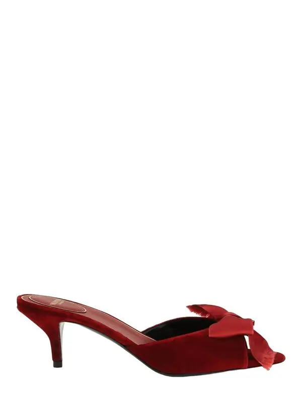 Valentino Garavani Heeled Sandals With Bow Detailing - Red