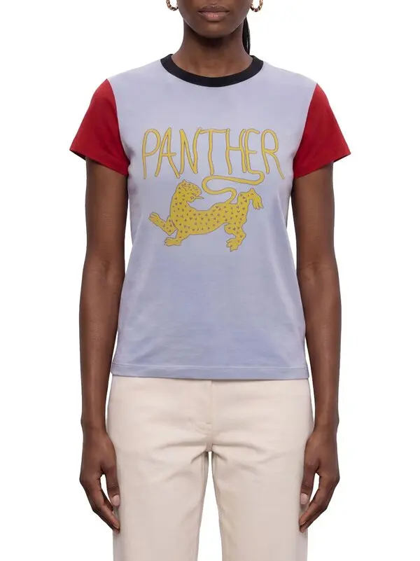 Valentino Garavani Panther Graphic T-shirt - Pink
