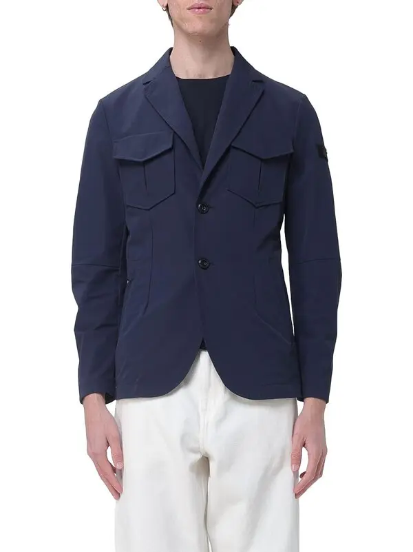 Peuterey Orkney Single-breasted Lightweight Jacket - Blue