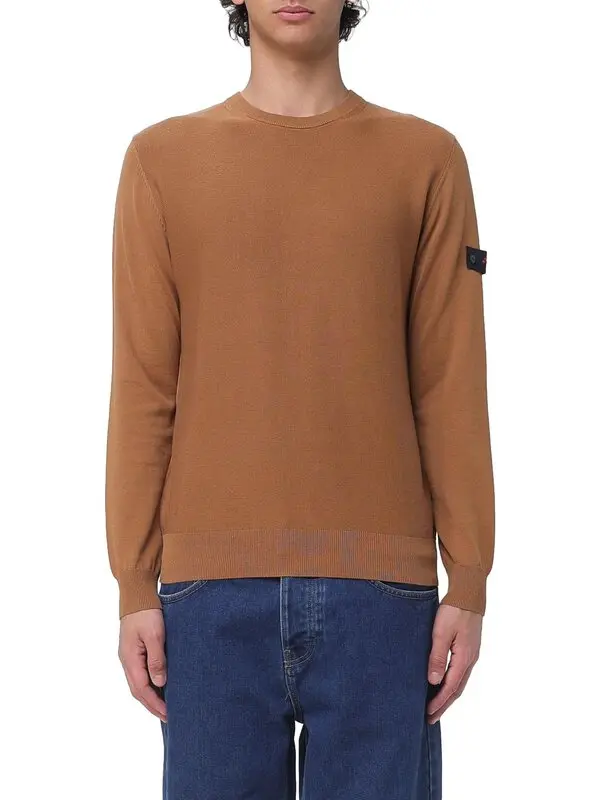 Peuterey Ribbed Crew Neck Sweater - Brown