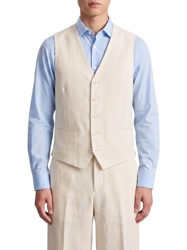 LARDINI Suit Vest - Nude
