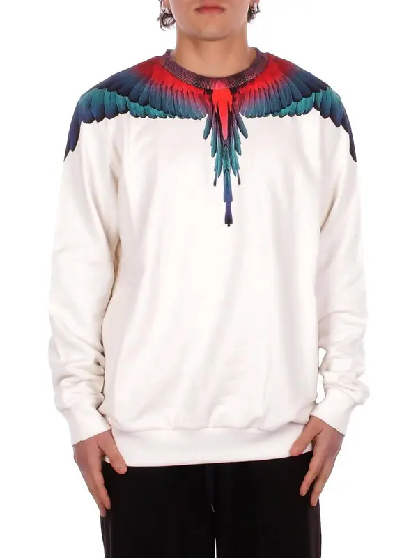 COUNTY OF MILAN Sweatshirt With Feather Graphic - Brown