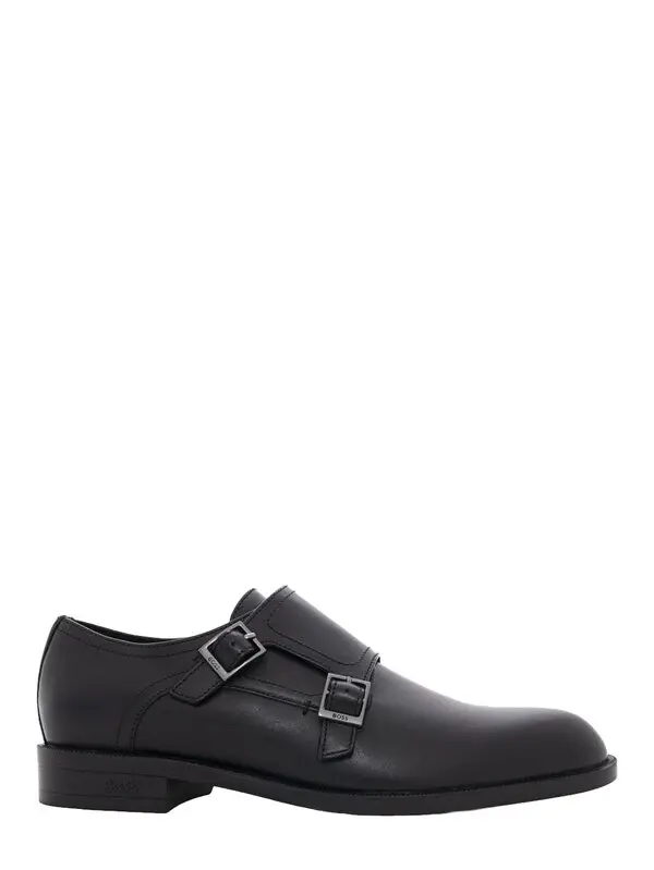 BOSS Double Monk Strap Shoes - Black