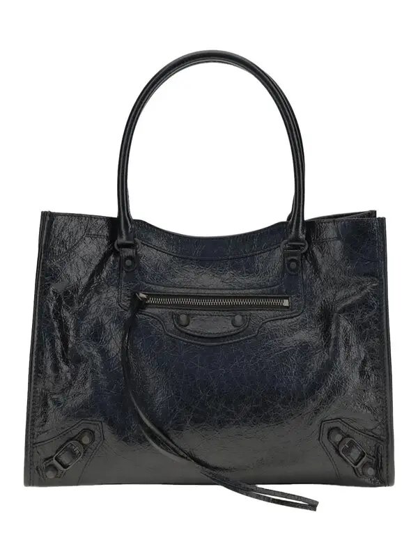 Balenciaga Leather Tote Bag - Black
