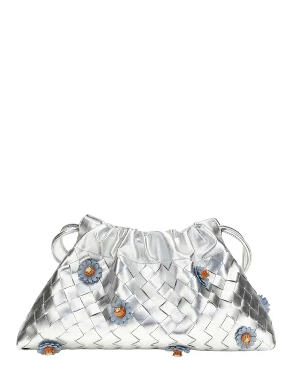 Bottega Veneta Woven Mini Bag - Silver