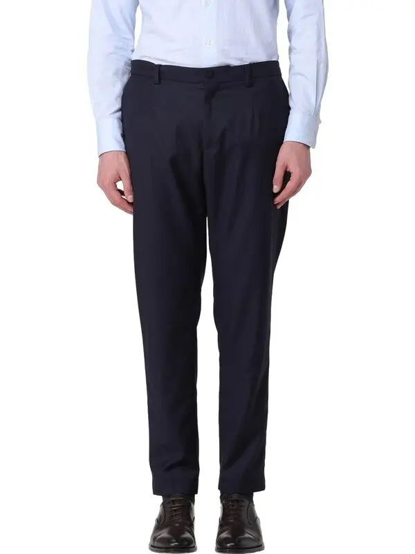 Dolce & Gabbana Slim Fit Wool Trousers - Blue