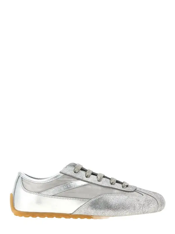 Alexander McQueen Lace Up Sneakers - Silver