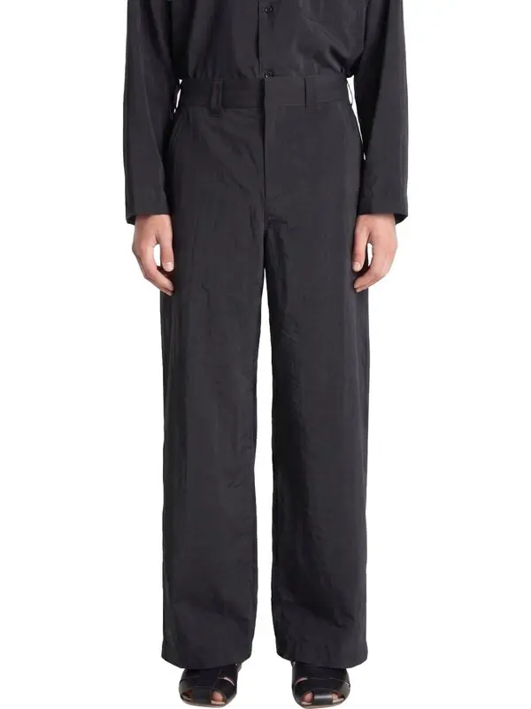 LEMAIRE Wide Leg Trousers - Black