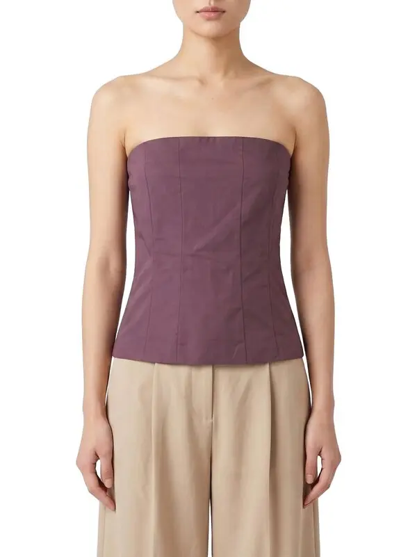 Federica Tosi Strapless Top - Violet