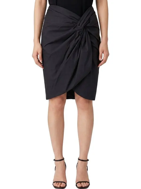 Federica Tosi Skirt With Knot Detailing - Black